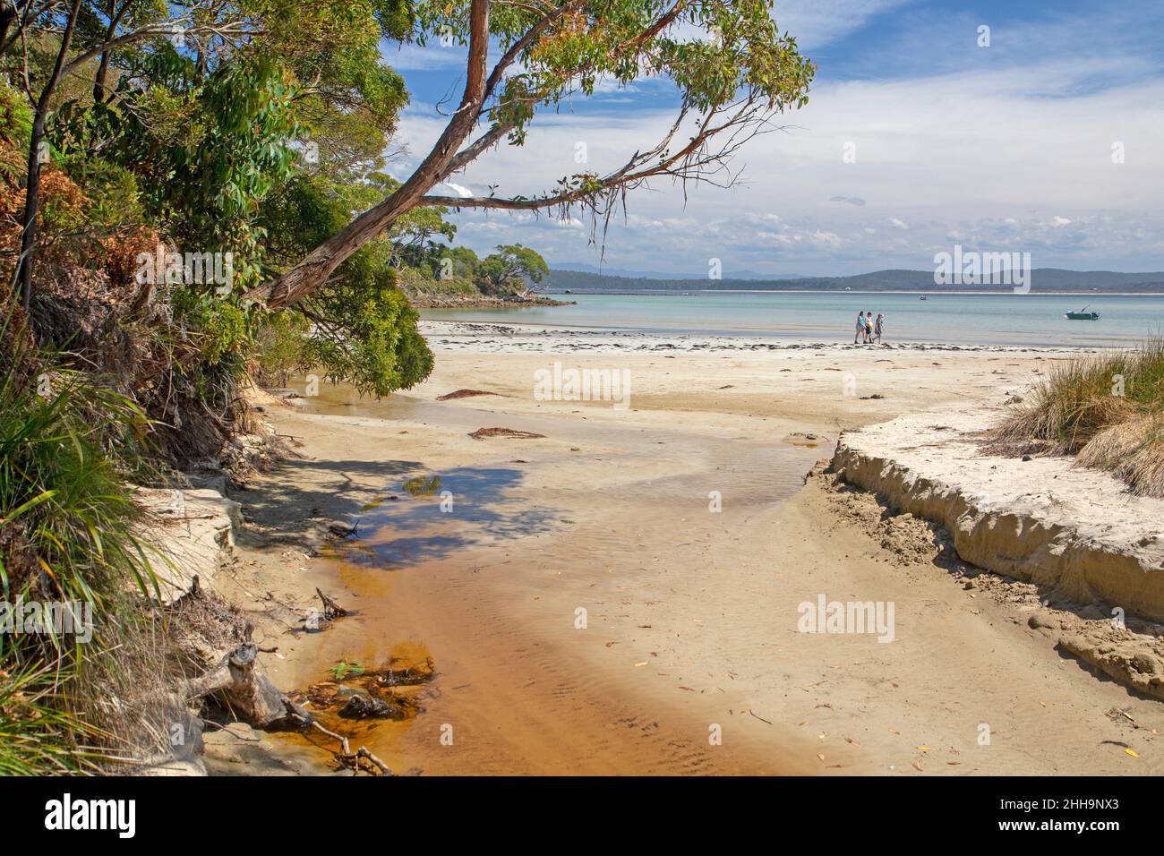 Cloudy Bay, Bruny Island Stock Photo - Alamy