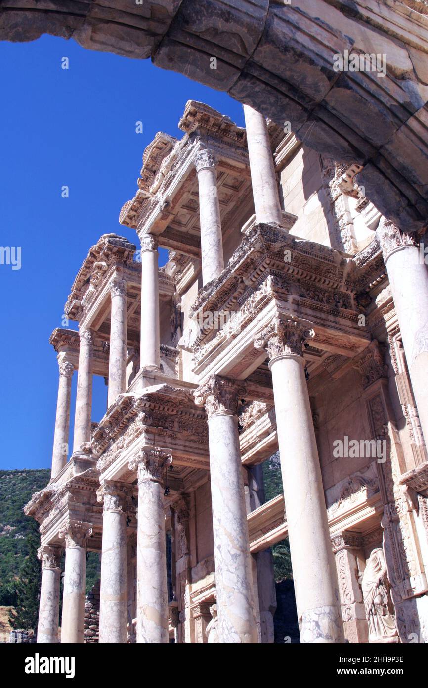 Ephesus, Turkey; June 24 2008: Library of Celsus, ancient Roman ...
