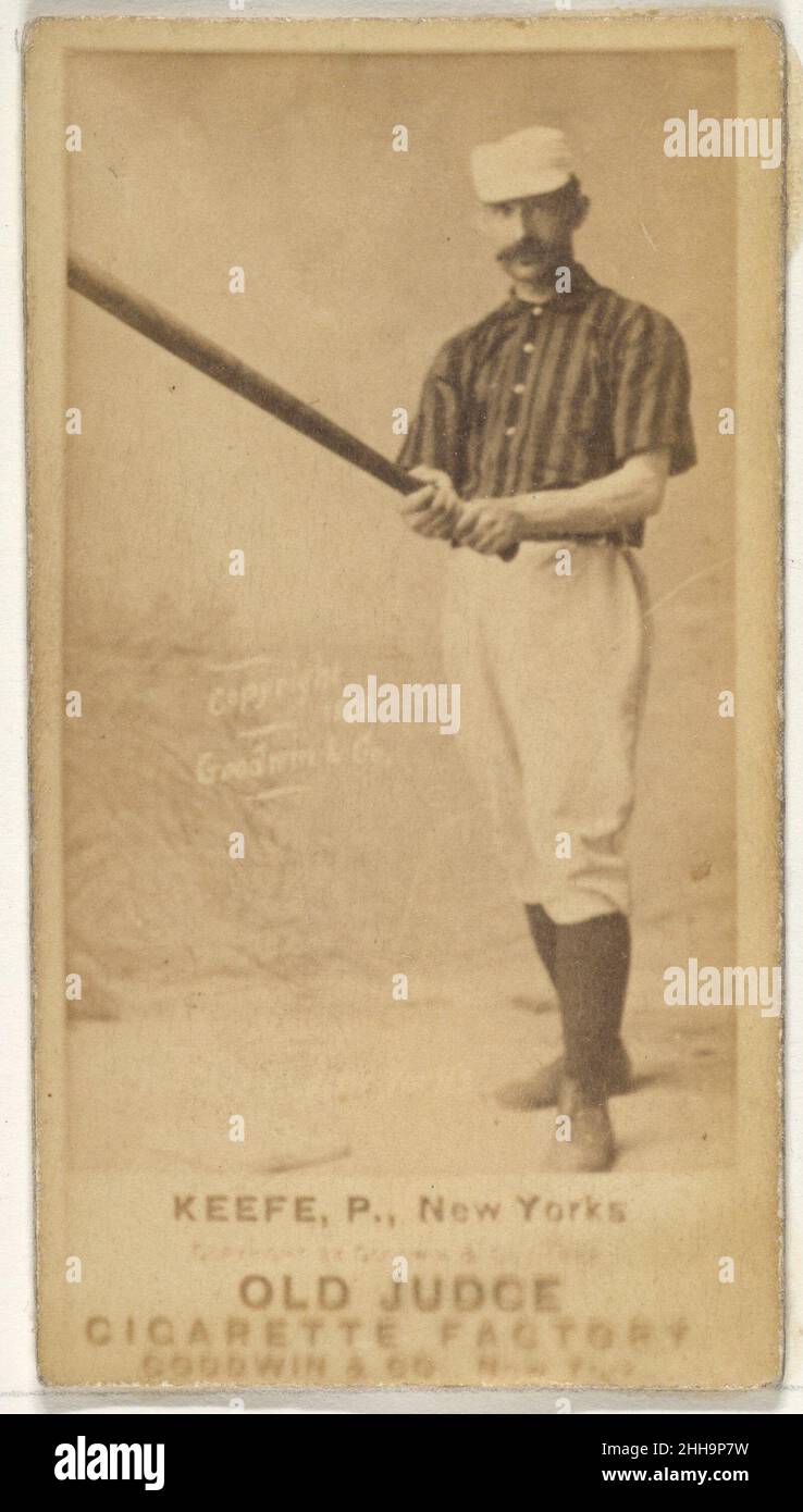 Timothy John "Tim" Keefe, Pitcher, New York, from the Old Judge series ...
