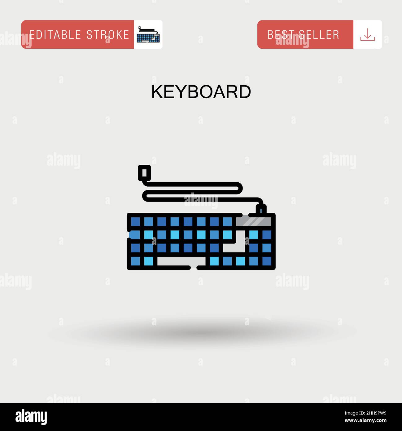 Keyboard Simple vector icon Stock Vector Image & Art - Alamy