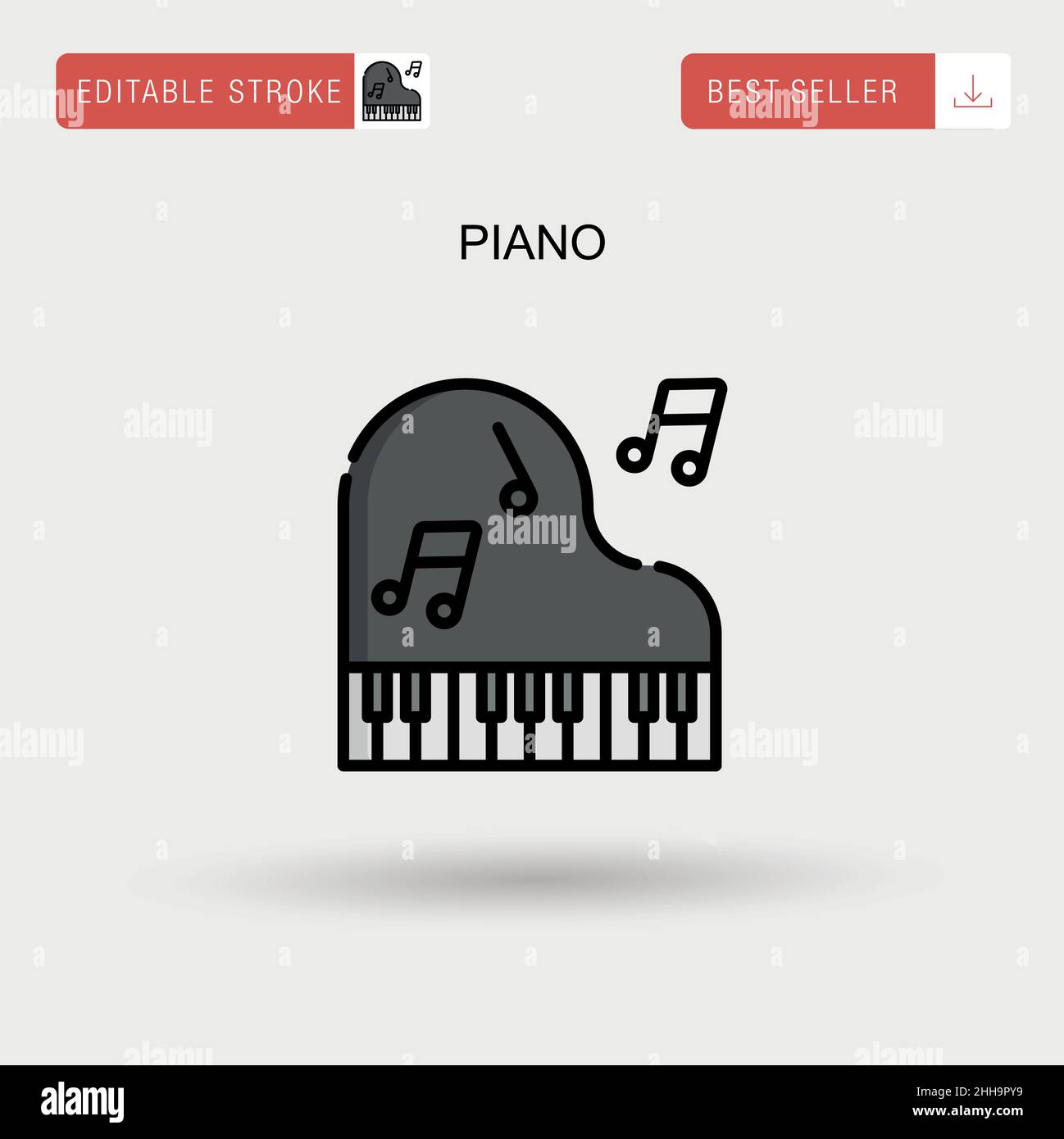 Piano keyboard octave Stock Vector Images - Alamy