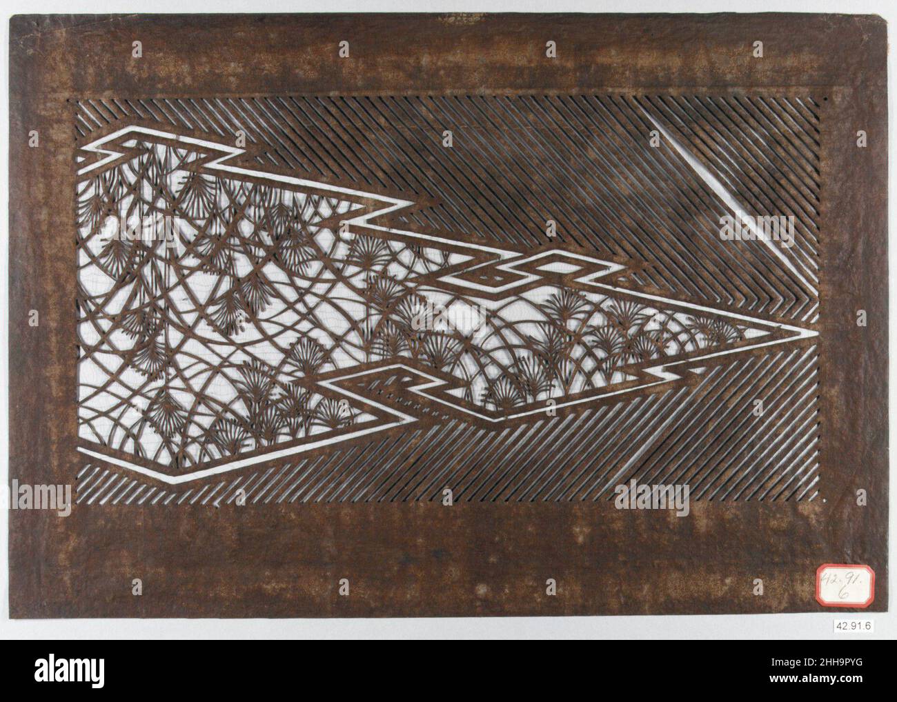 Stencil 19th century Japan. Stencil 69216 Stock Photo - Alamy