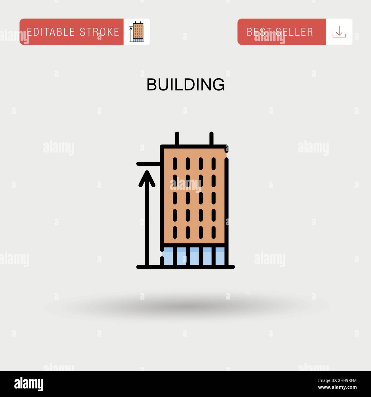 Building Simple vector icon Stock Vector Image & Art - Alamy