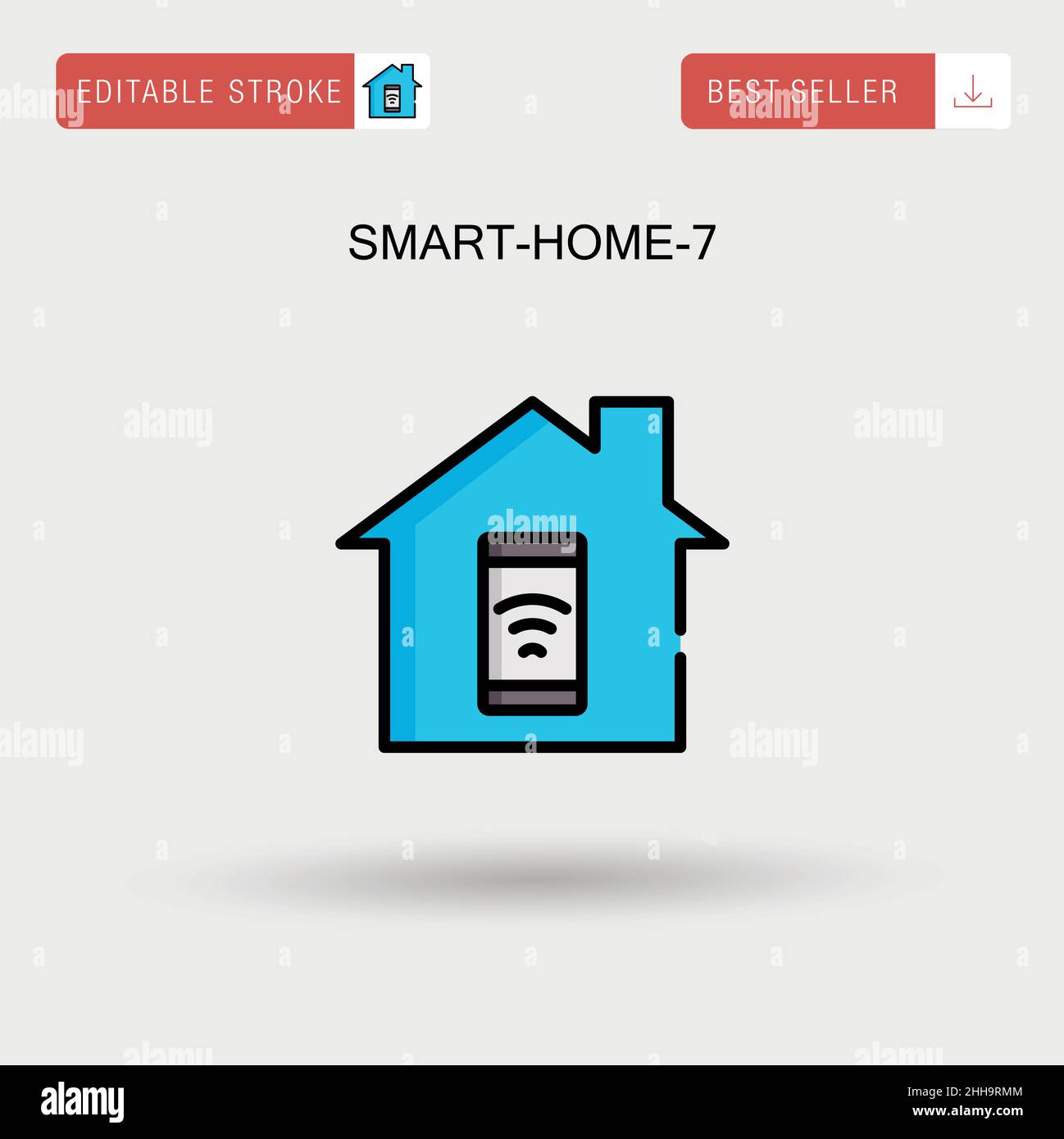Smart-home-7 Simple vector icon Stock Vector Image & Art - Alamy