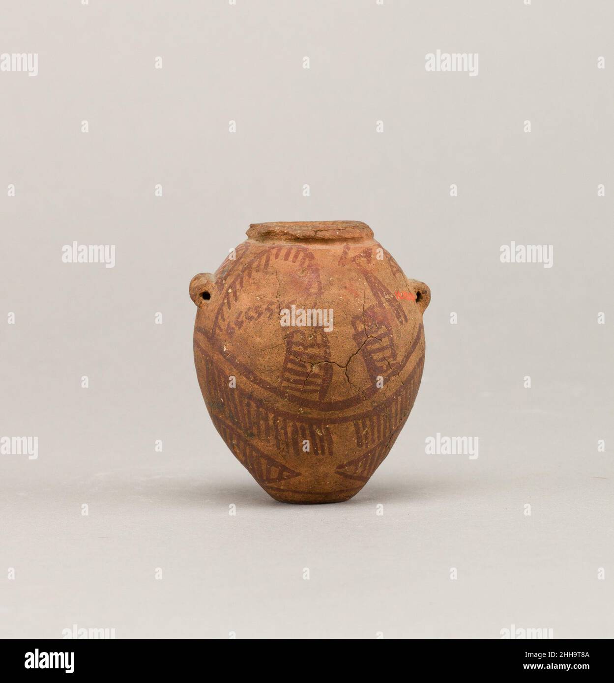 Decorated ware jar with two boats ca. 3650–3500 B.C. Predynastic ...