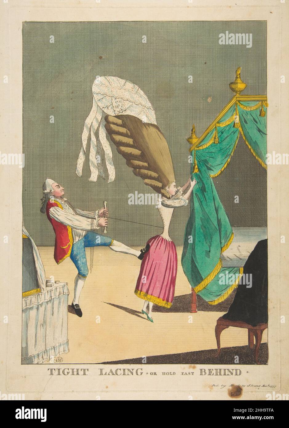 Tight Lacing or Hold Fast Behind March 1, 1777 Matthew Darly British ...
