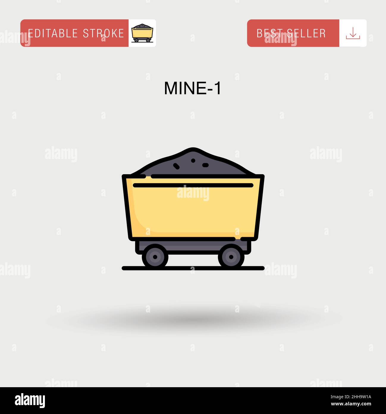 Coal road view Stock Vector Images - Alamy