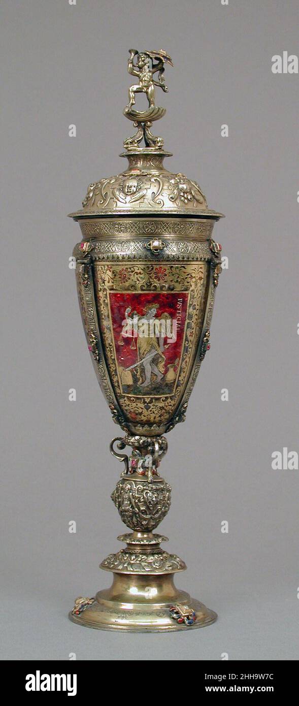Standing cup with cover late 16th century and 19th century Silver foot ...