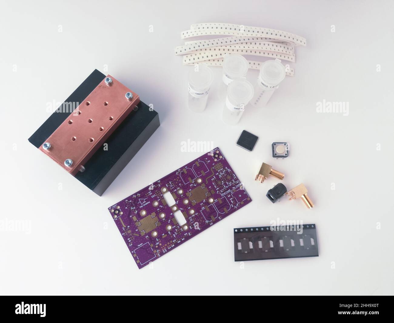 High power empty Radio Frequency printed circuit board PCB with many ...