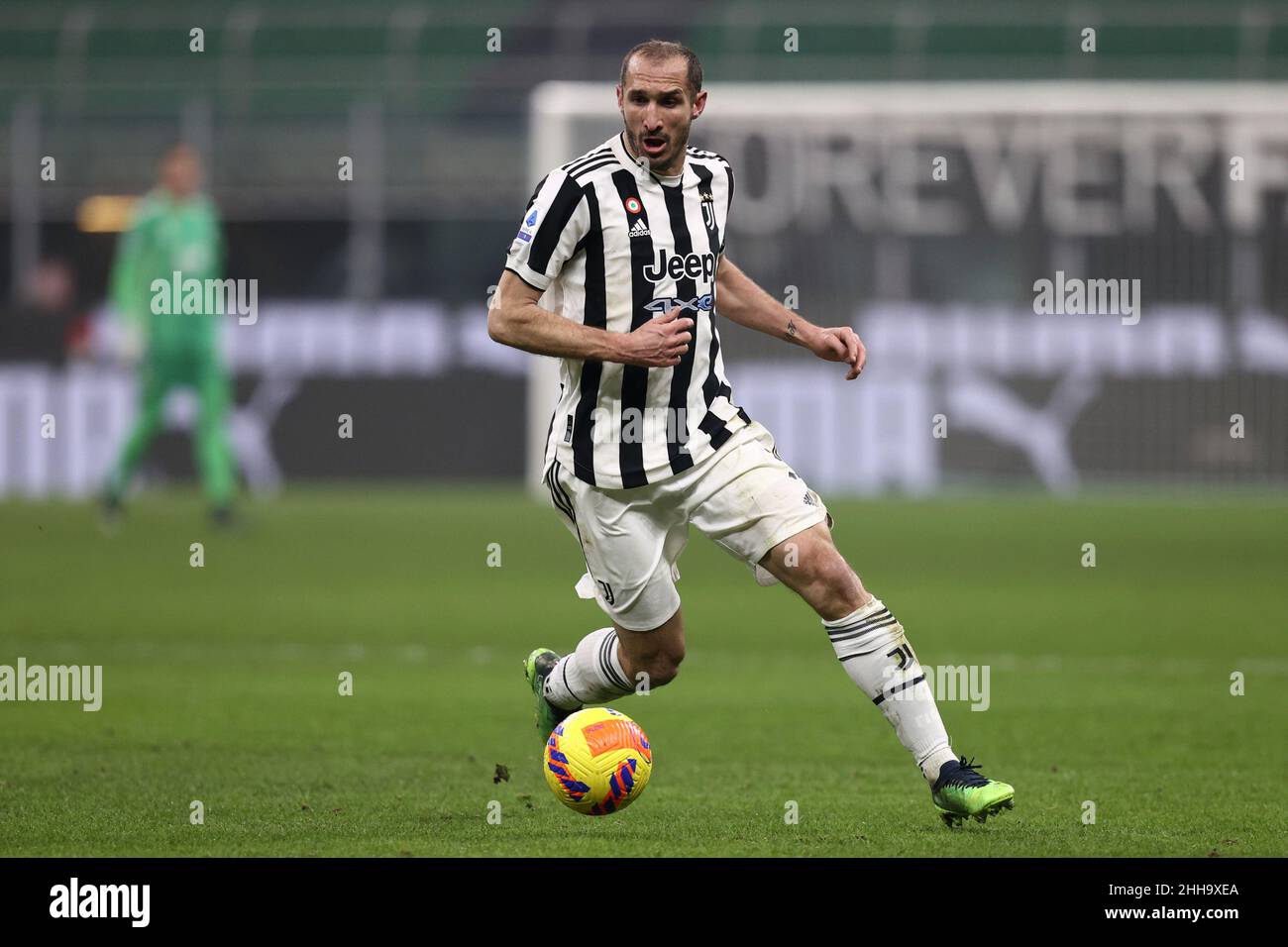 Milan, Italy. 23rd Jan, 2022. Giorgio Chiellini (Juventus FC) in action ...