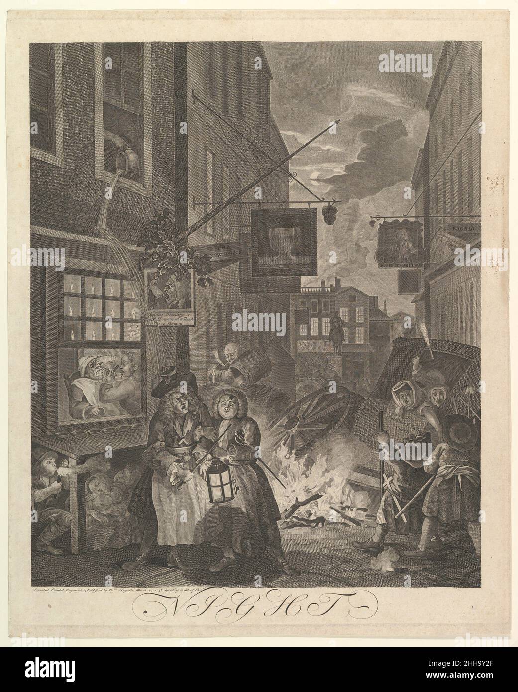 William hogarth night hi-res stock photography and images - Alamy
