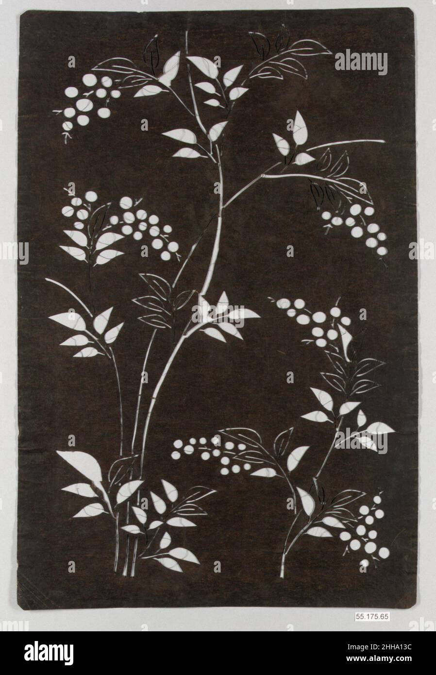 Stencil 19th century Japan. Stencil 70190 Stock Photo - Alamy