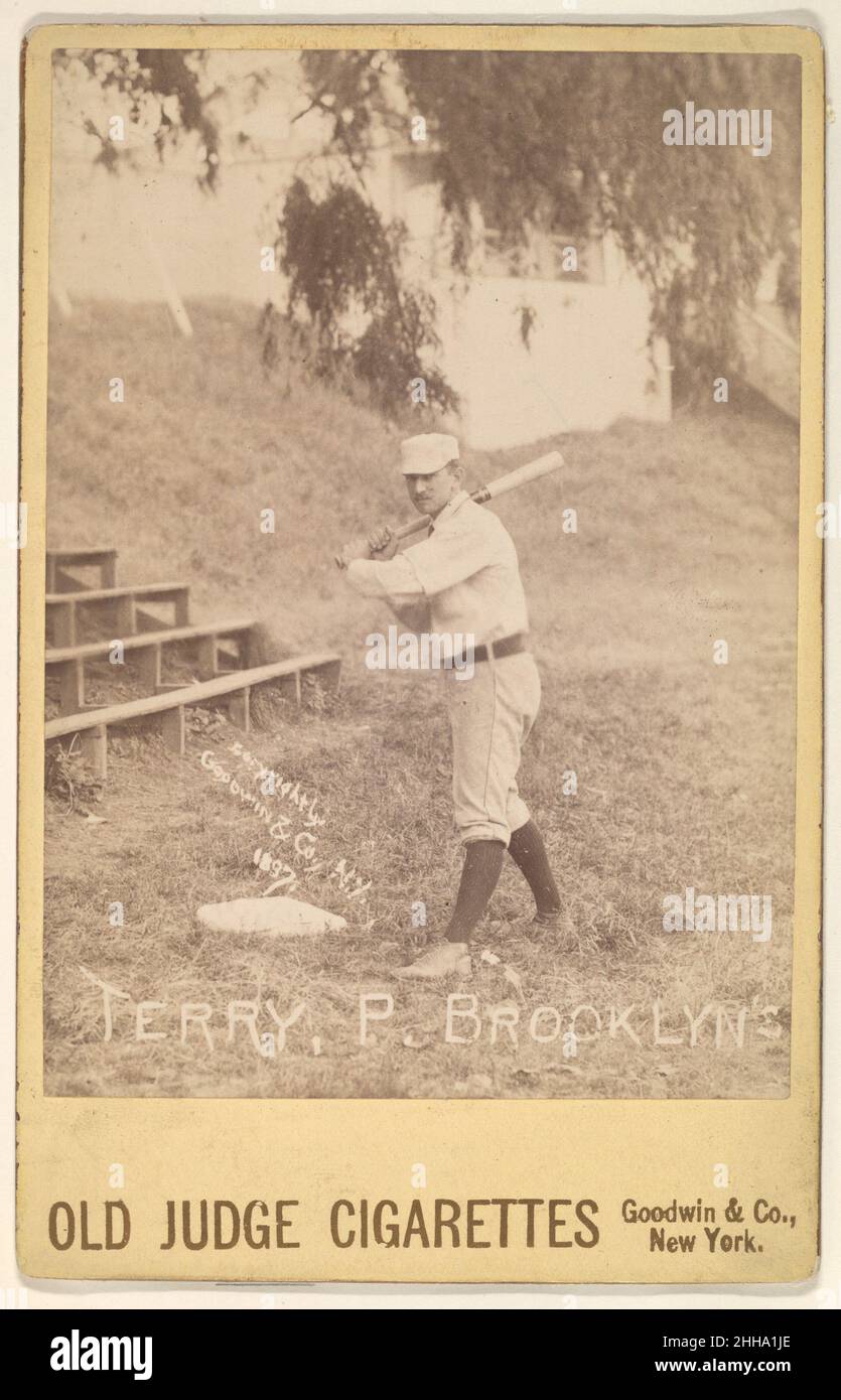 William H. "Adonis" Terry, Pitcher, Brooklyn, from the series Old Judge ...