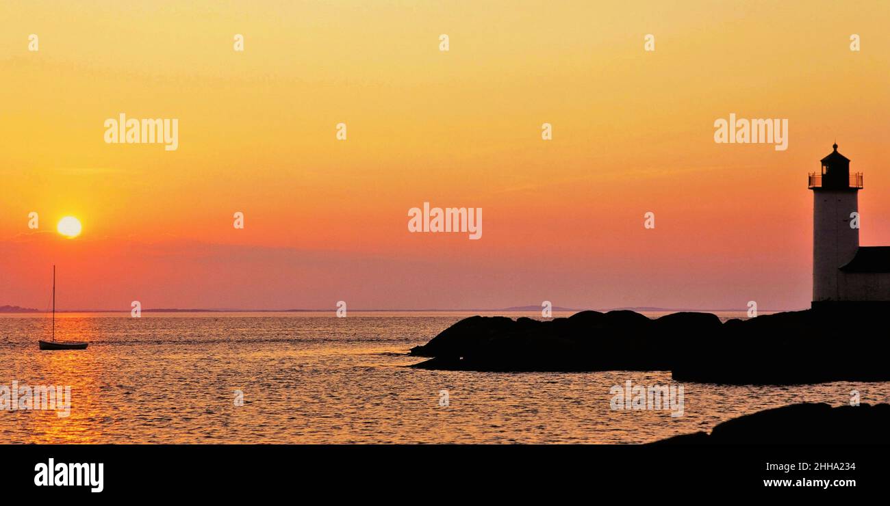 New england summer sunset hi-res stock photography and images - Alamy