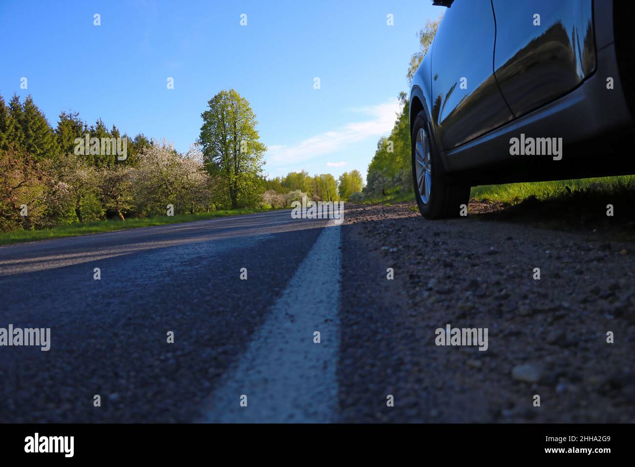 Car broken side road hi-res stock photography and images - Alamy
