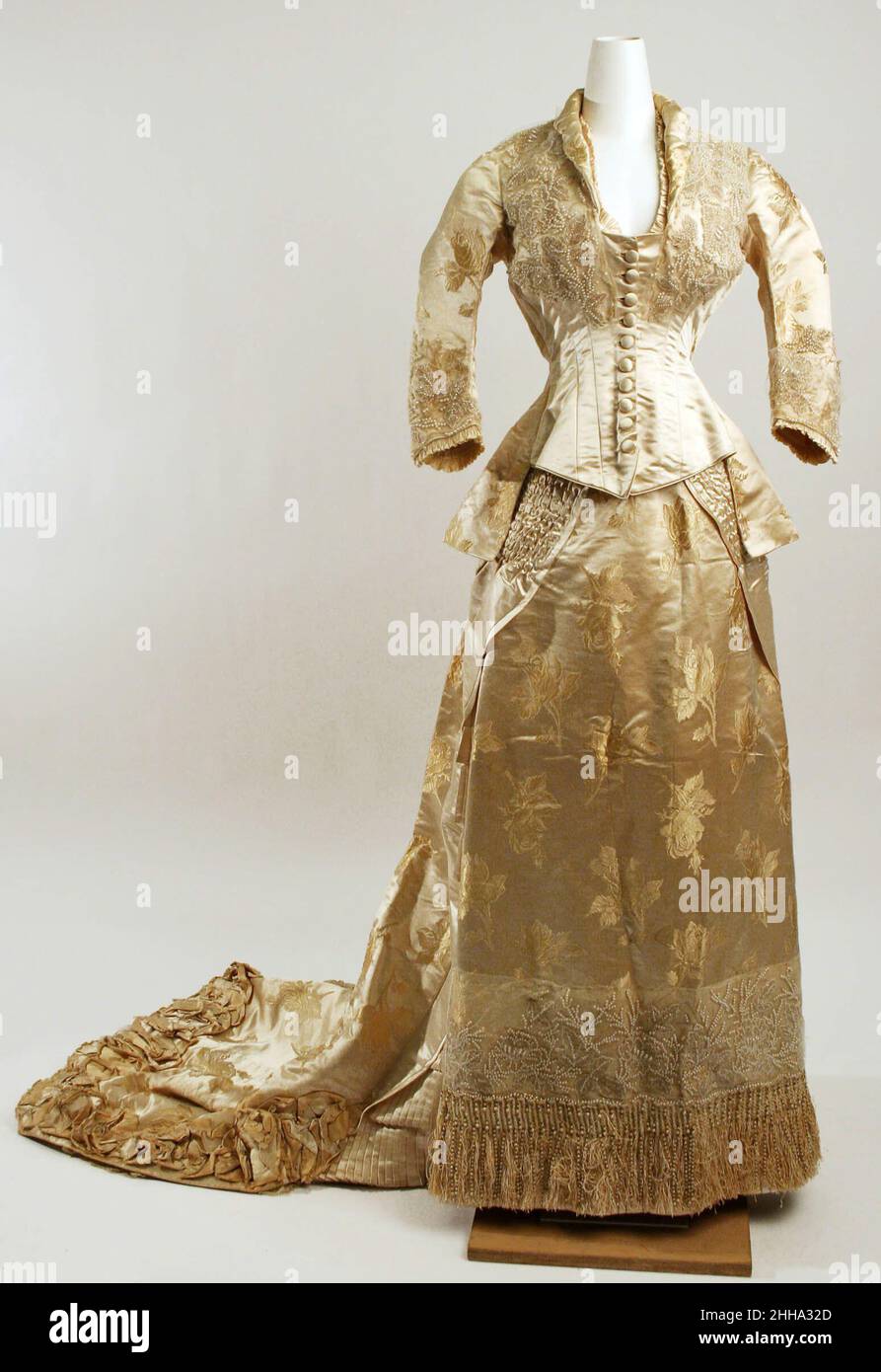 Wedding dress early 1880s American. Wedding dress 109874 Stock Photo ...