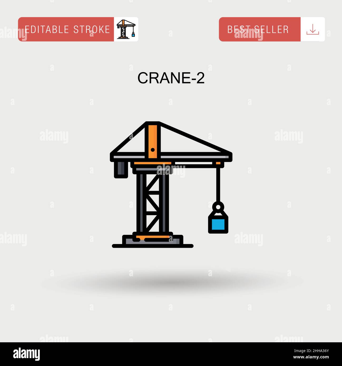 View construction crane Stock Vector Images - Alamy