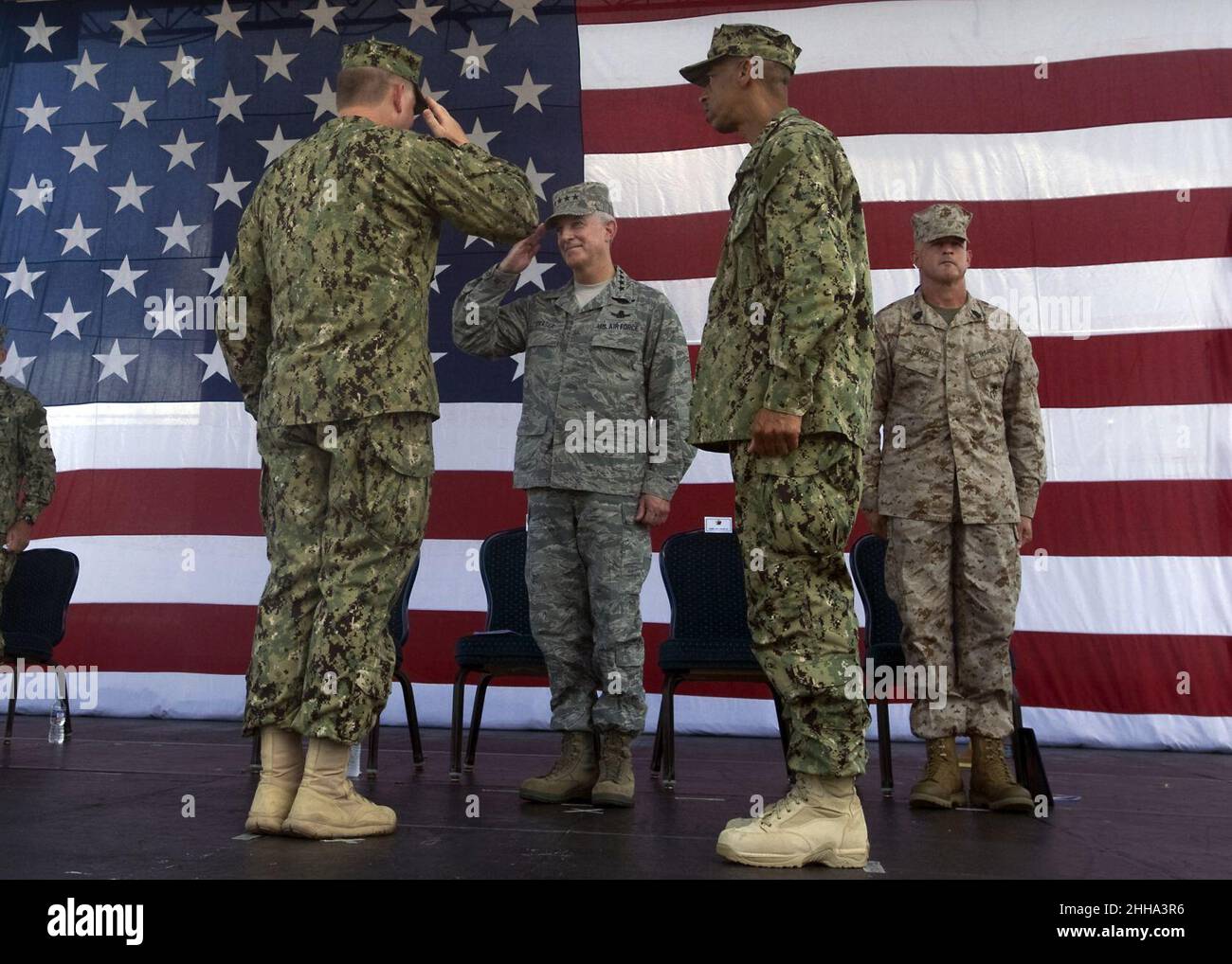 Smith assumes command of Joint Task Force Guantanamo 120625 Stock Photo ...