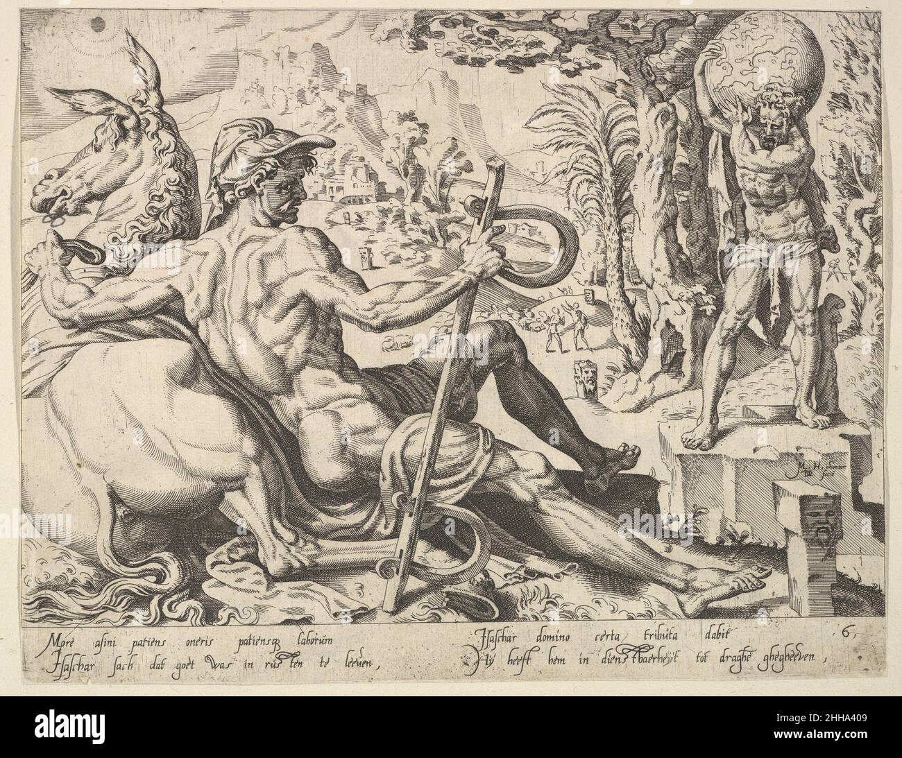 Issachar, from the series The Twelve Patriarchs 1550 After Maarten van ...