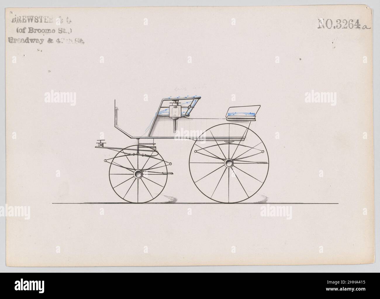 Design for T-Cart, no. 3264a 1876 Brewster & Co. American Brewster ...