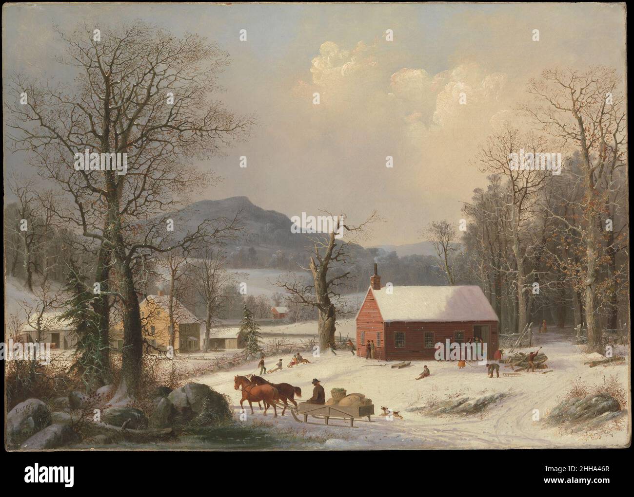 One room schoolhouse painting hi-res stock photography and images - Alamy