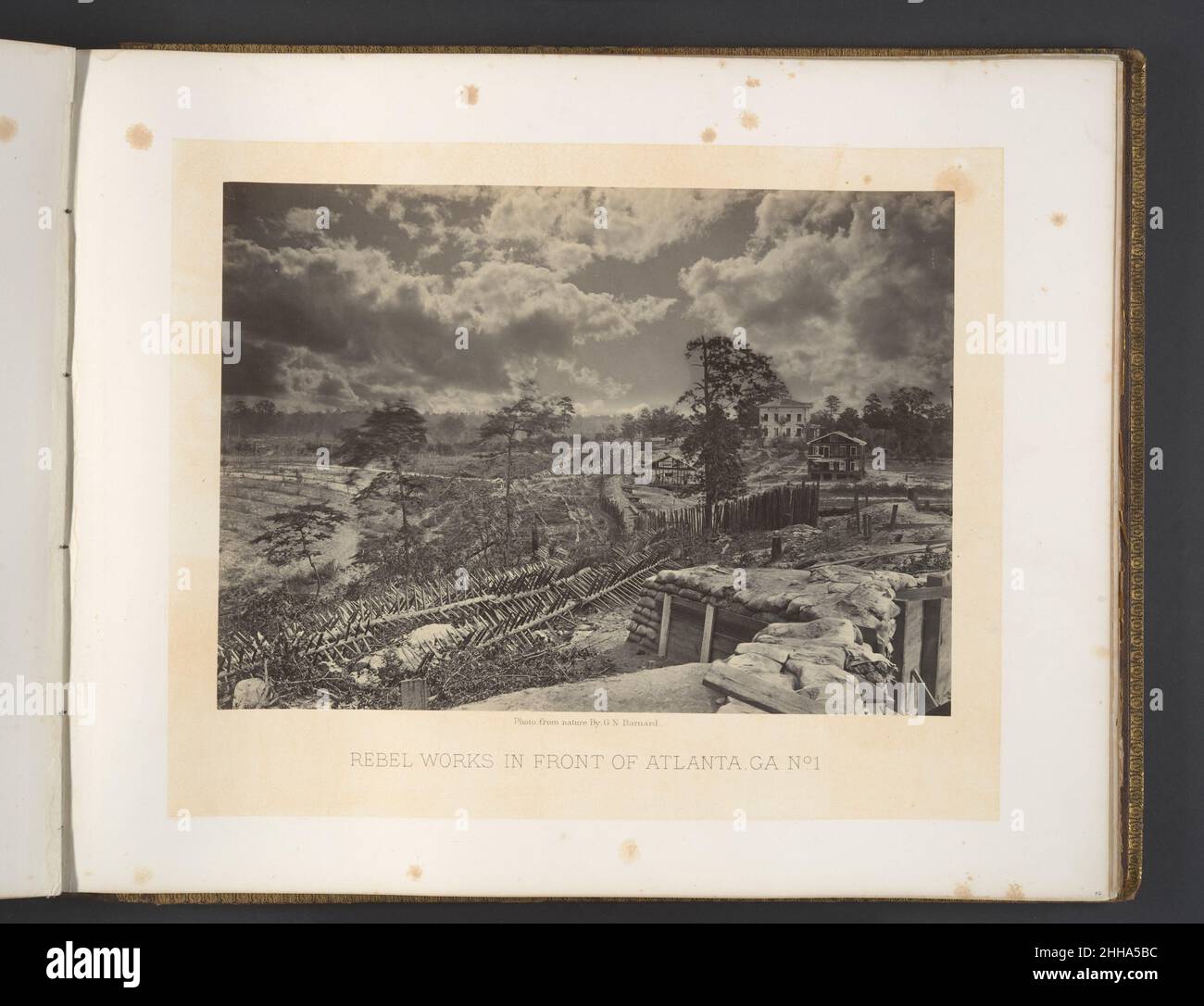 Rebel Works in Front of Atlanta, Georgia No. 1 1860s George N. Barnard ...