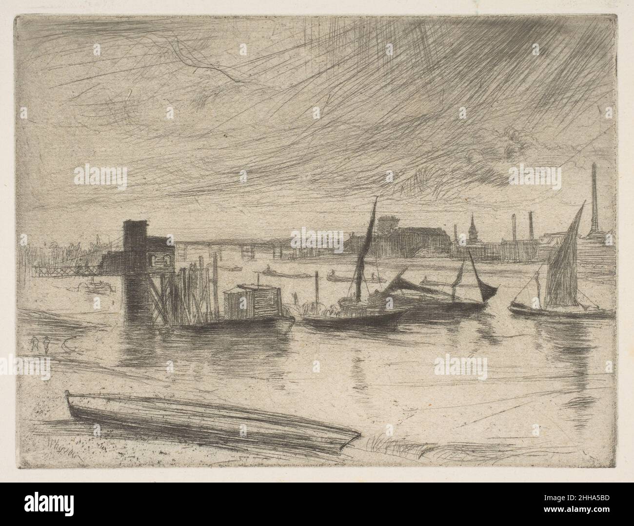 Early Morning, Battersea (Battersea Dawn) (Cadogan Pier) 1861 James ...