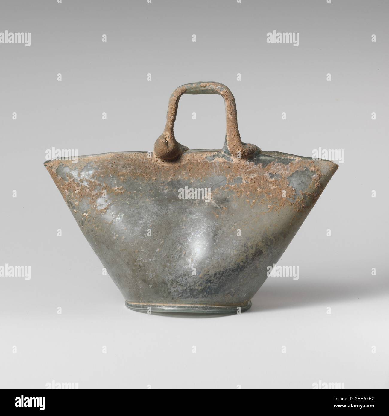 Glass vessel in the shape of a basket 3rd century A.D. Roman ...