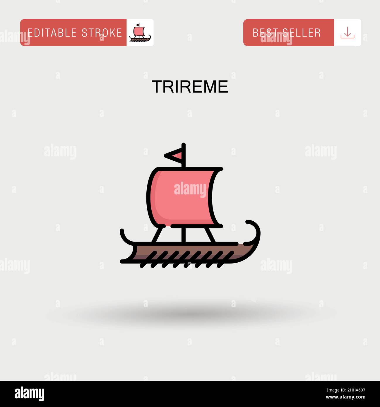 Roman trireme Stock Vector Images - Alamy