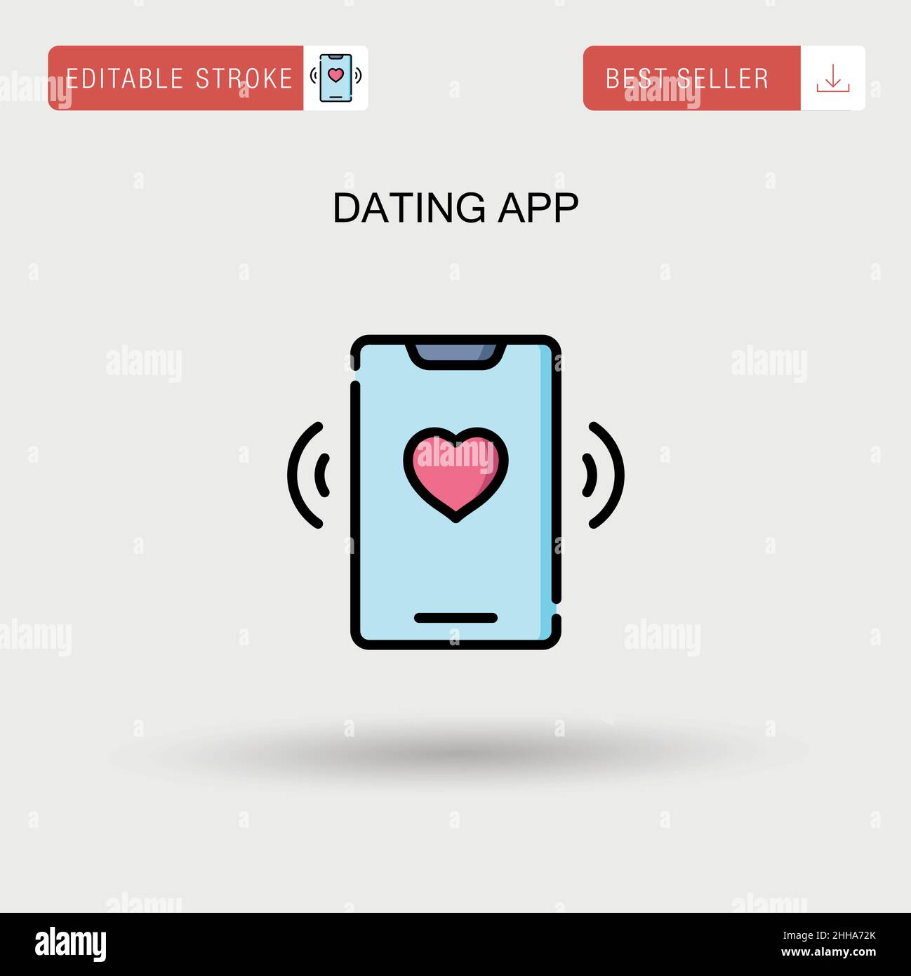 Dating smartphone app concept Stock Vector Images - Alamy