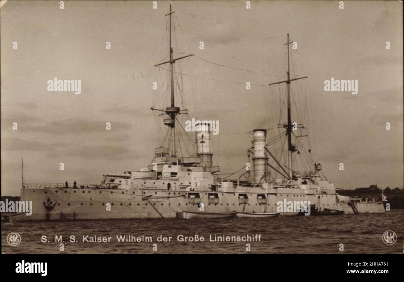 SMS Kaiser Wilhelm der Grosse Stock Photo - Alamy