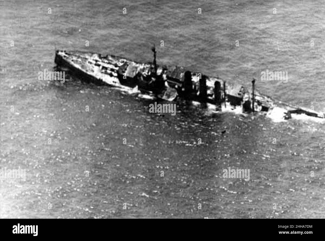 SMS Ostfriesland sinking close Stock Photo - Alamy