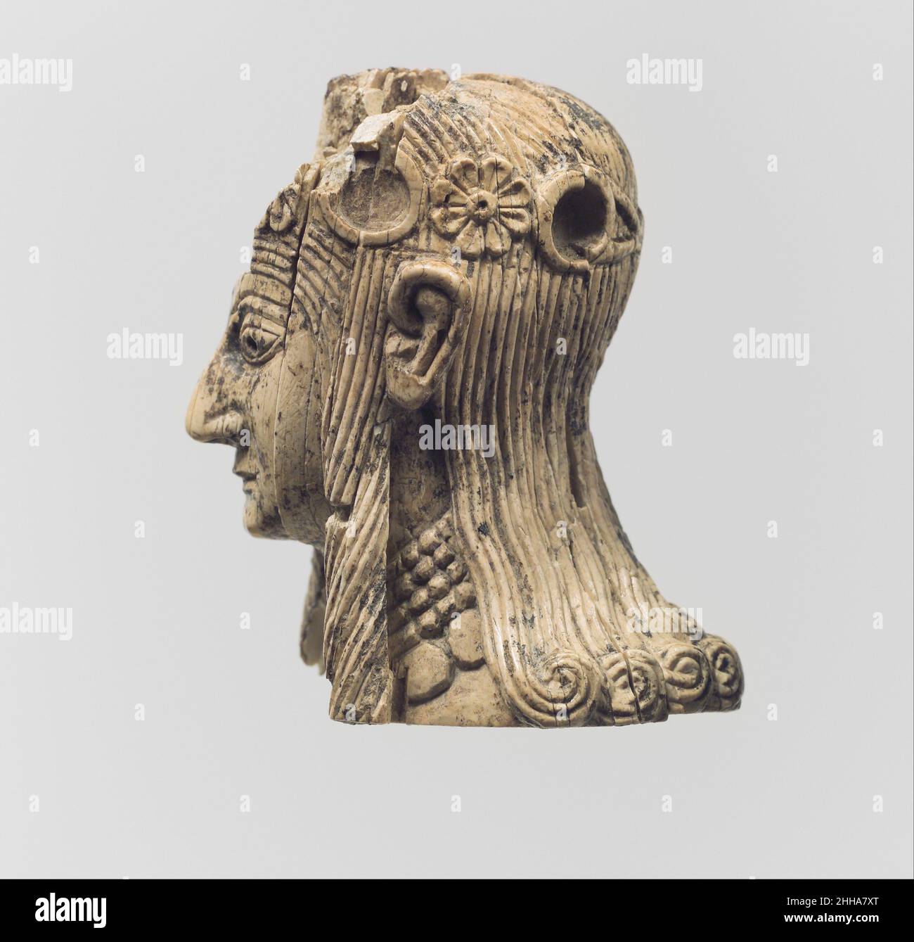 Head of a female figure ca. 8th–7th century B.C. Assyrian This female ...