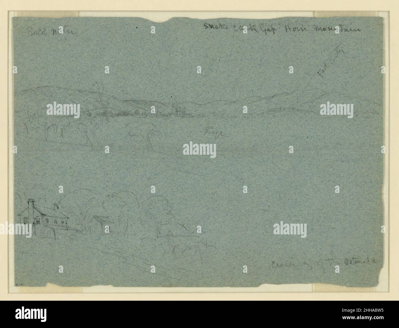 Snake Creek Gap, Horn Mountain Stock Photo - Alamy