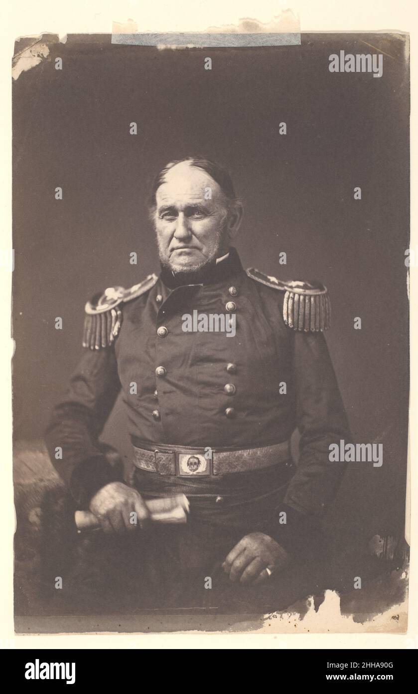 Major General David E. Twiggs ca. 1859 Mathew B. Brady American. Major ...