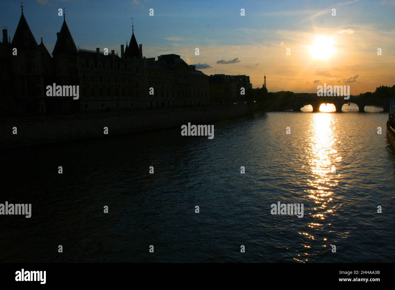 Beautiful Paris. Views from the edge of the Seine Stock Photo - Alamy