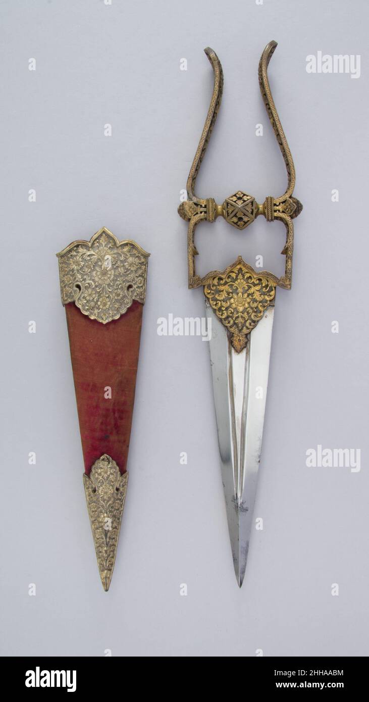 Dagger (Katar) with Sheath 19th century Indian. Dagger (Katar) with Sheath. Indian. 19th century ...