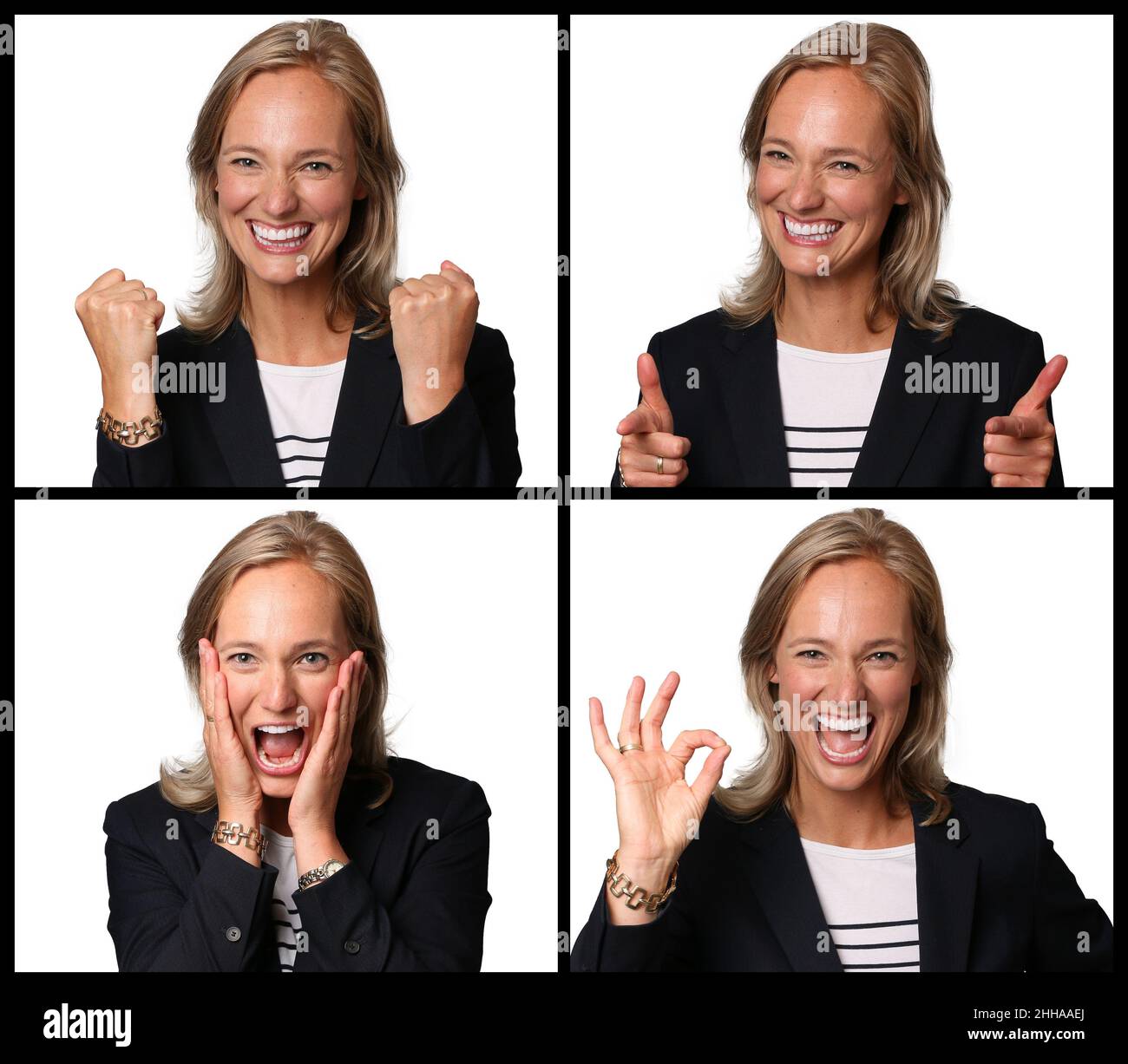 Beautiful woman in a collage Stock Photo - Alamy