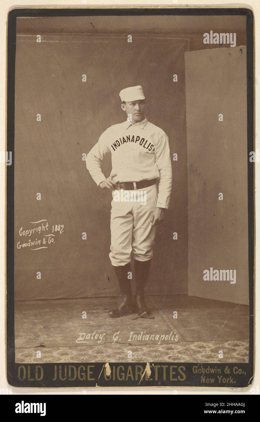 Daley, Catcher, Indianapolis, from the series Old Judge Cigarettes 1887 ...