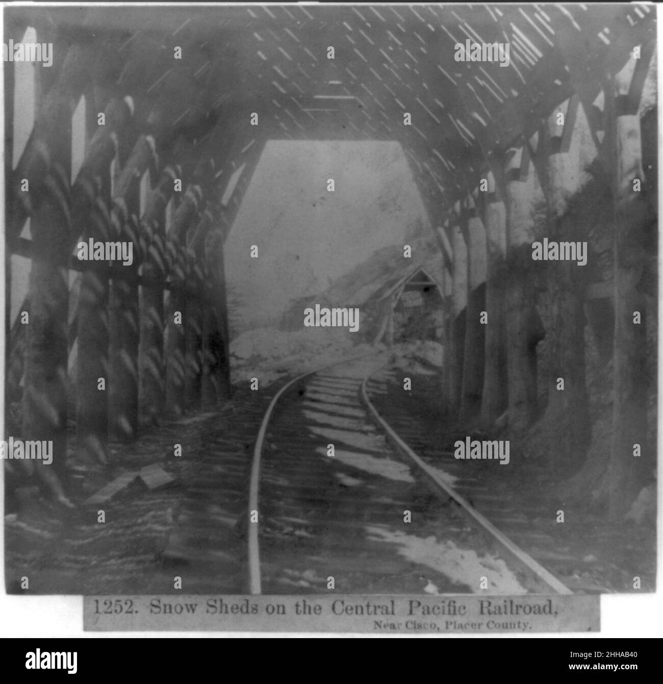 Railroad snow sheds hi-res stock photography and images - Alamy