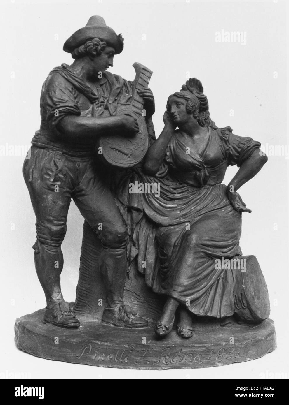 Statuette group 1833 Bartolomeo Pinelli Italian. Statuette group 195517 ...