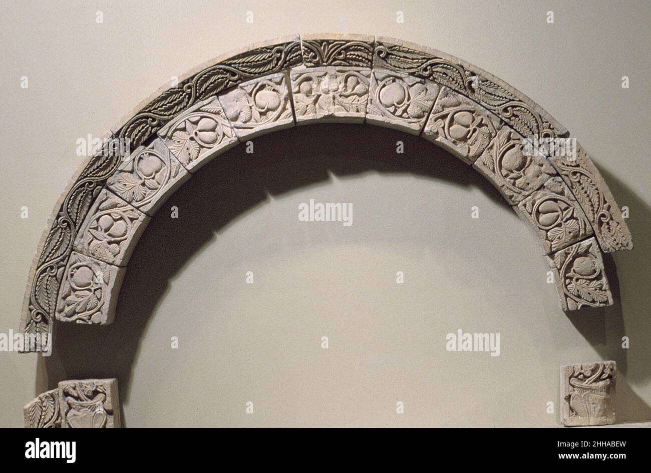 Arch with Running Vines, Leaves, and Fruit 6th century This remarkably ...