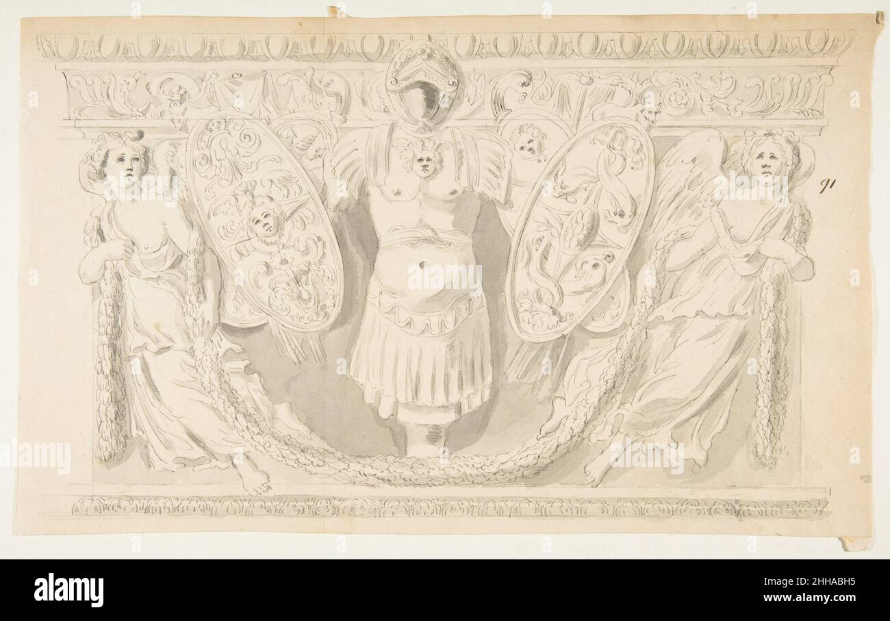 Design after a Roman Frieze 18th century Attributed to Anonymous ...