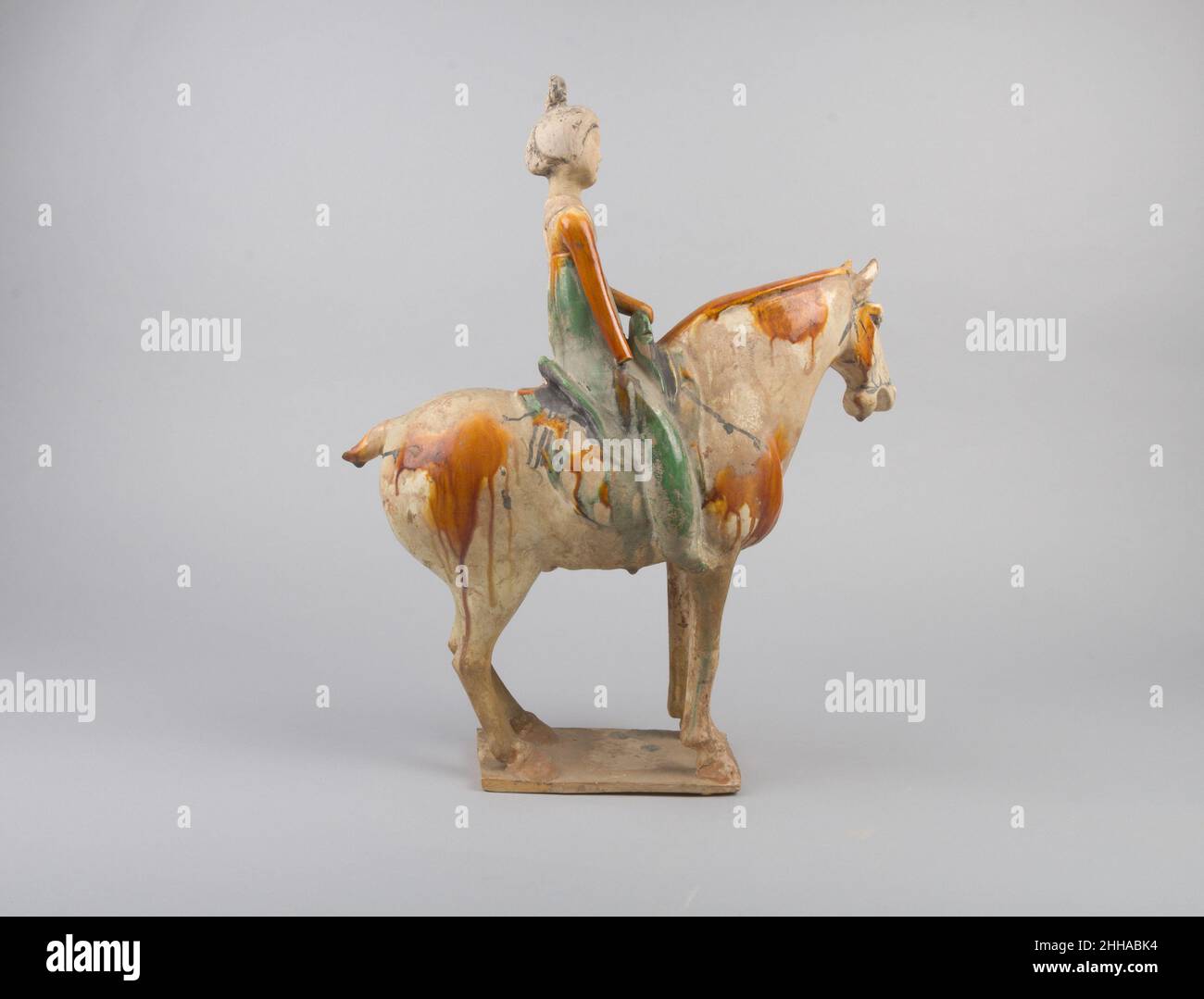 Horse and female rider 7th–8th century China. Horse and female rider ...