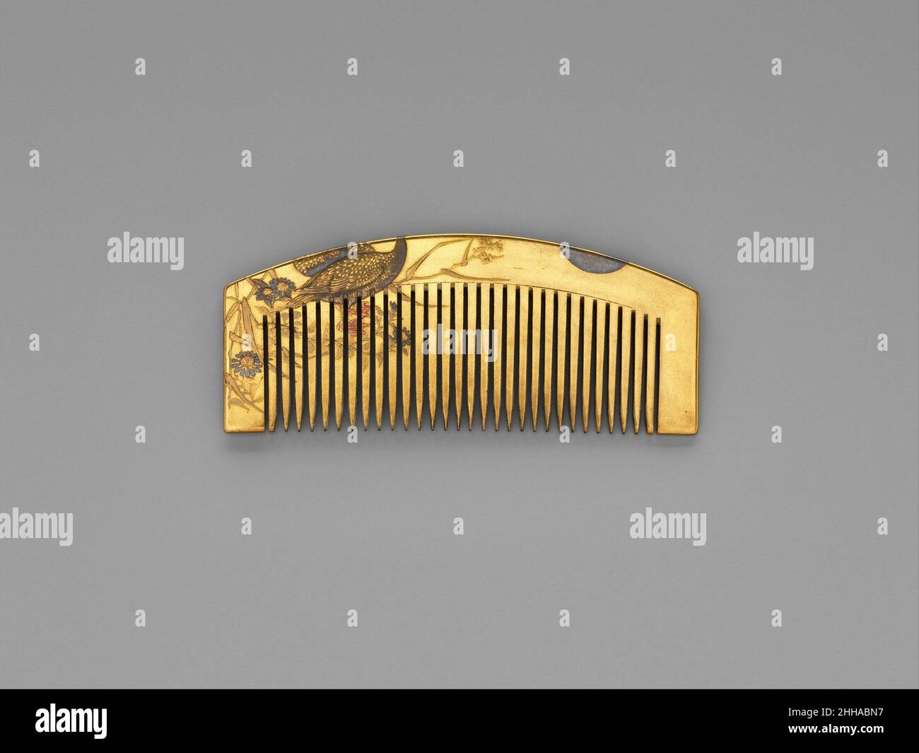 Lacquer Comb with Geese and Autumn Grasses second half of the 19th ...