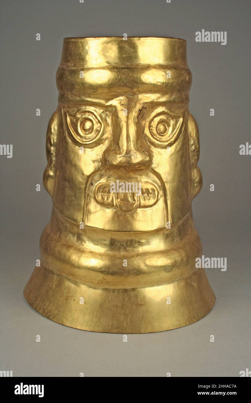 Inverse-Face Beaker 10th–11th century Lambayeque (Sicán). Inverse-Face ...