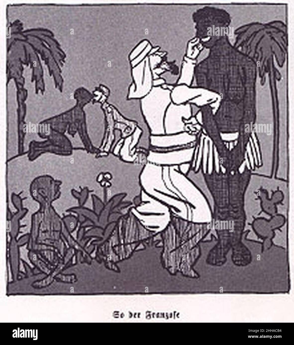 So kolonisiert der Franzose Simplicissimus 1904 Stock Photo - Alamy