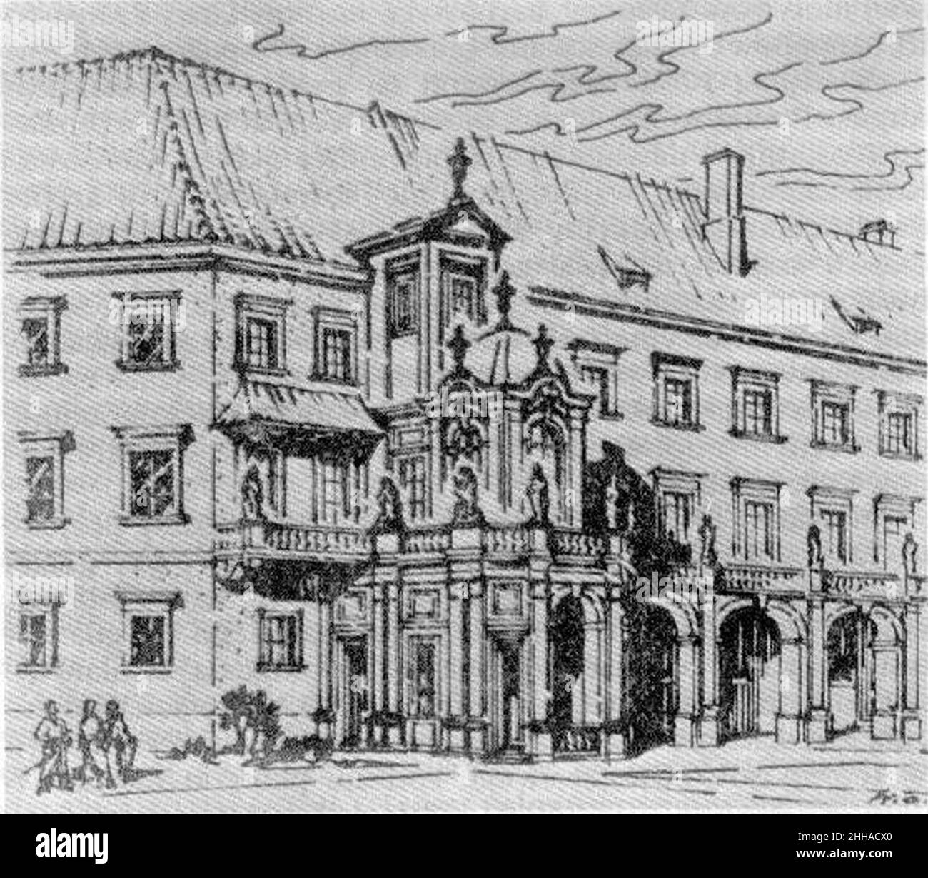 Sobieski Bath Castle Warsaw Stock Photo - Alamy