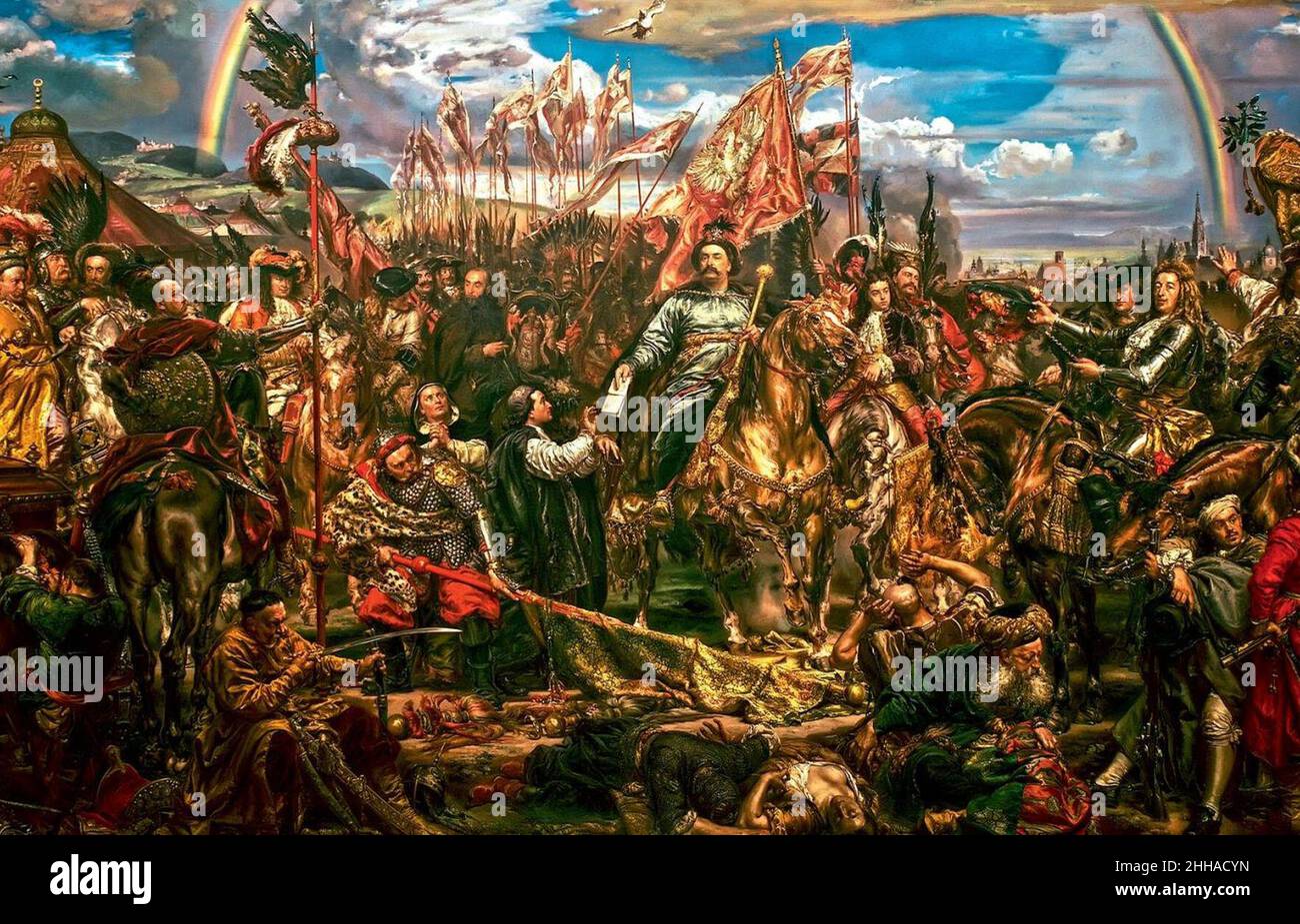 Sobieski Sending Message of Victory to the Pope Stock Photo - Alamy