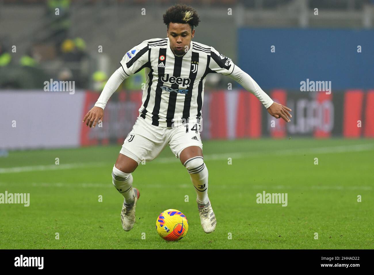 Milan, Italy. 23rd Jan, 2022. wes mckennie (juventus) during AC Milan ...